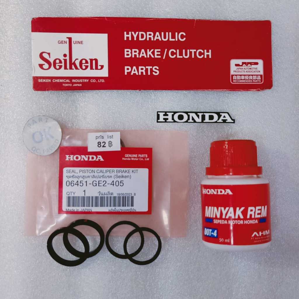 Jual 06451 GE2 405 SEAL SET PISTON KALIPER REM CAKRAM SEAL PISTON CALIPER BRAKE KIT CBR 150R PCX ...
