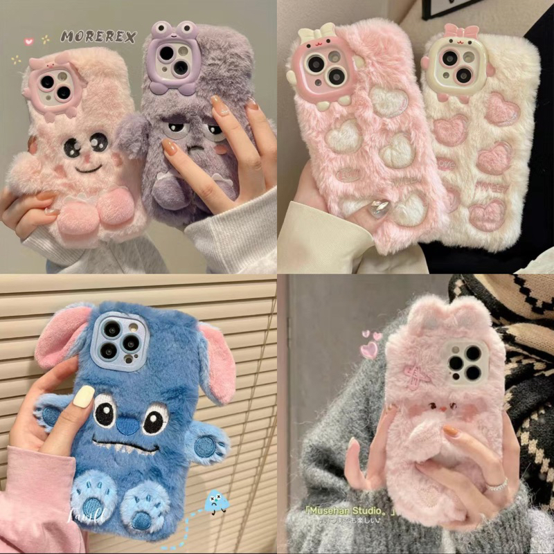 Jual ️ READY STOCK ️CASE IPHONE BULU WINTER | CASING IPHONE FLUFFY LUCU ...
