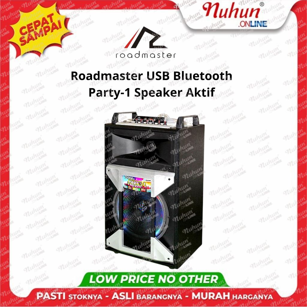Jual Roadmaster USB Bluetooth Party-1 Speaker Aktif | Shopee Indonesia