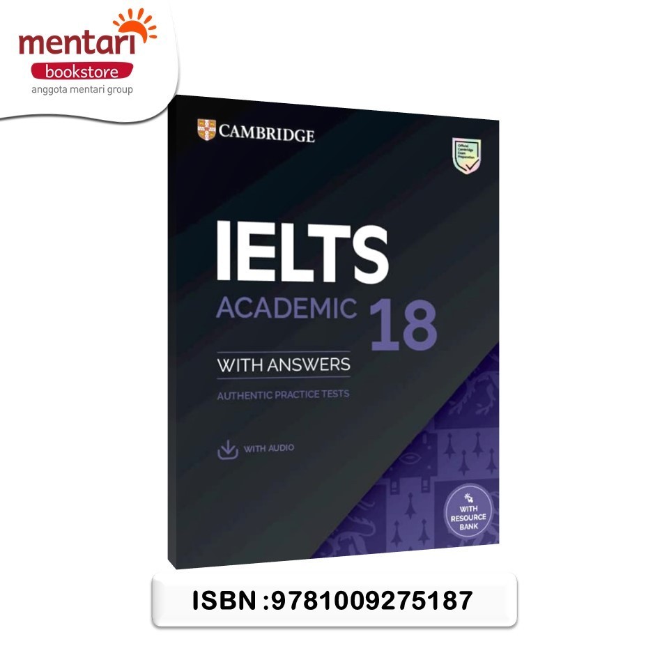 Jual IELTS 18 Student Book w/ Answer Audio & Resources Bank | Buku ...