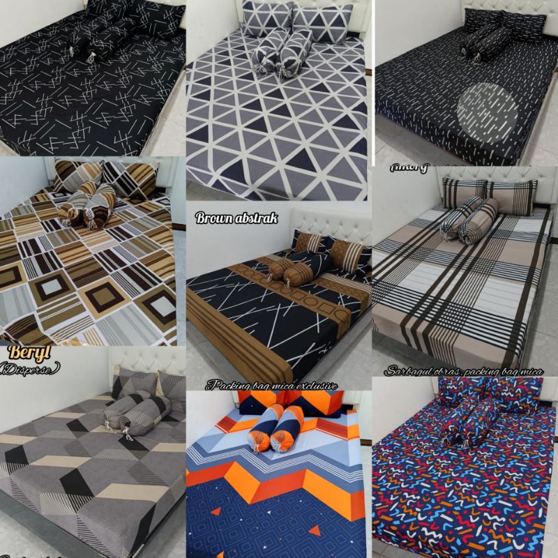Jual Sprei karet Sprei homemade homemade motif abstrak STAR GOLD ...