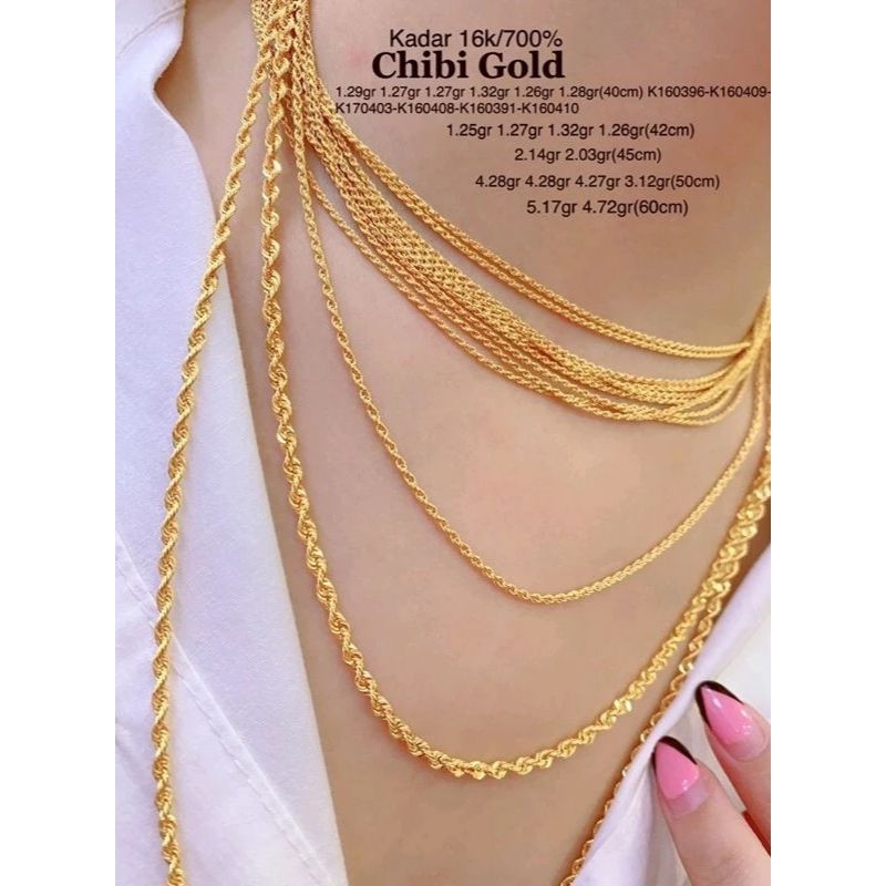 Jual CHIBI GOLD - Kalung emas tambang kuning 700 kadar 16k - chibigold ...