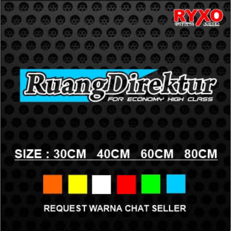 Jual Stiker Ruang Direktur/stiker cutting/ stiker mobil | Shopee Indonesia