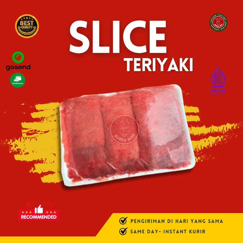 Jual Beef Slice Teriyaki Nonfat Premium | Daging Slice Teriyaki Minim ...