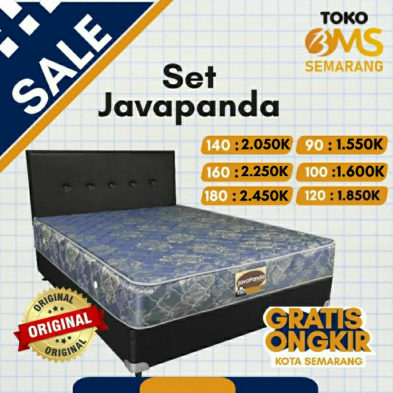 Jual Promo 1 Set Matras Springbed Panda Divan sandaran by Javaland Java ...