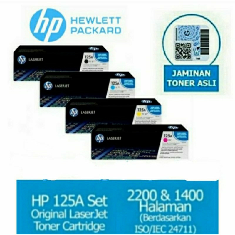 Jual toner hp laserjet 125A original Black&color | Shopee Indonesia