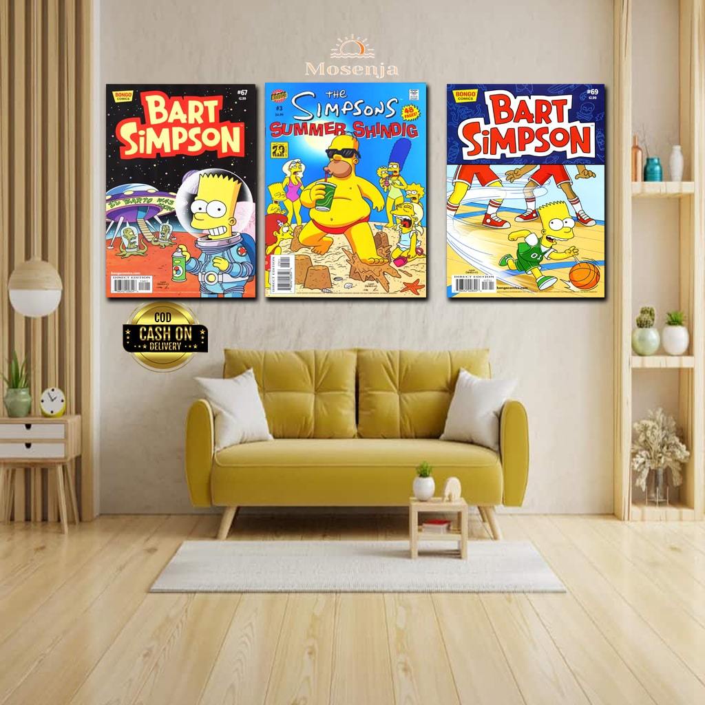 Jual HIASAN DINDING POSTER KAYU SIMPSON COMIC 20X30CM | Shopee Indonesia