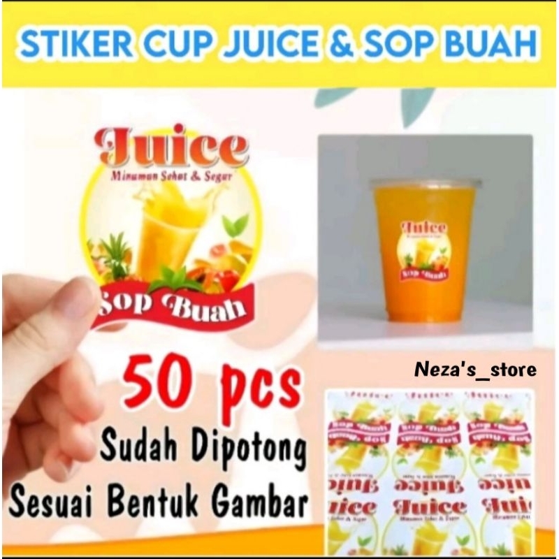 Jual sticker label juice sop buah | Shopee Indonesia