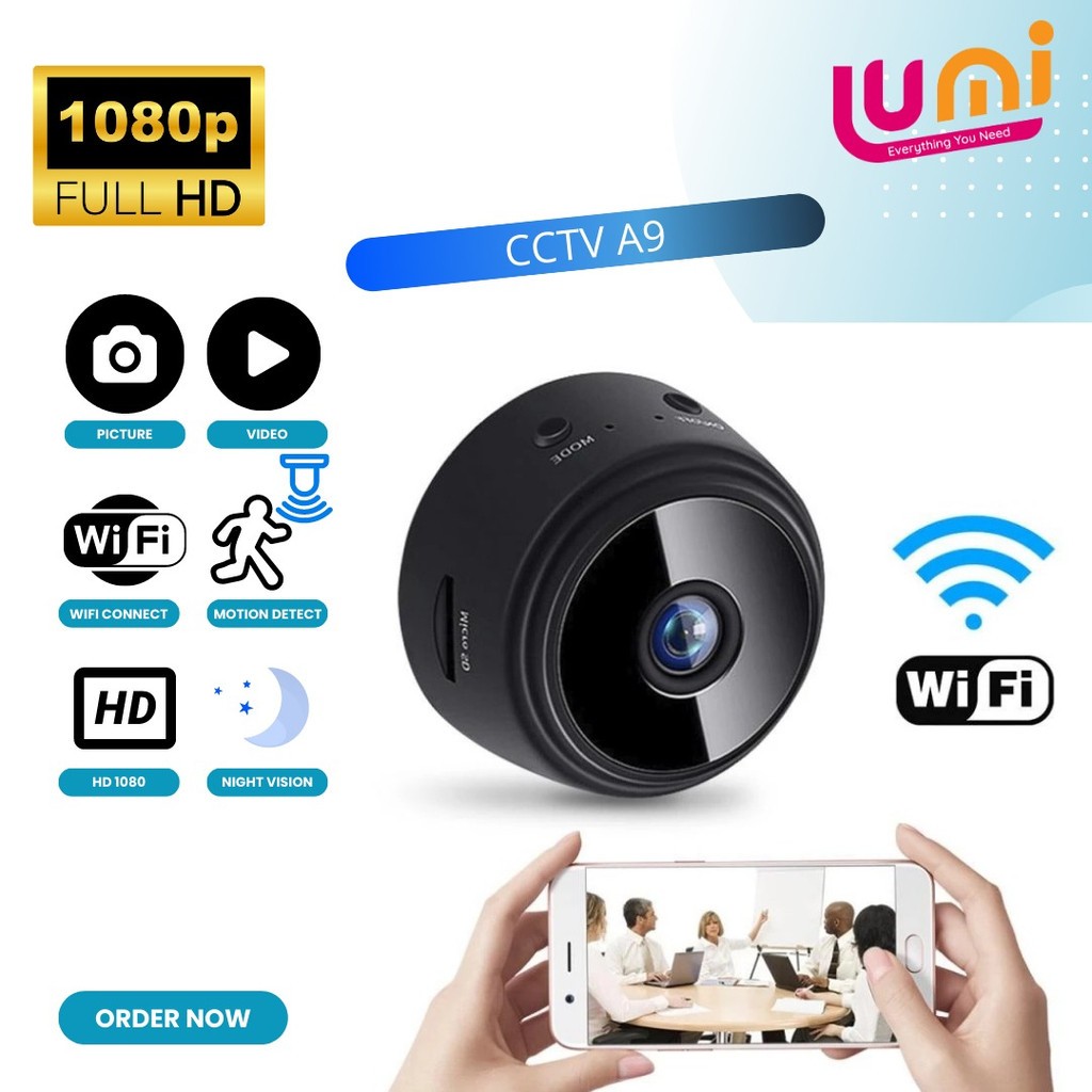 Jual CCTV Wireless A9 Mini Smart Camera Wifi HD 1080P Micro v380 Kamera ...