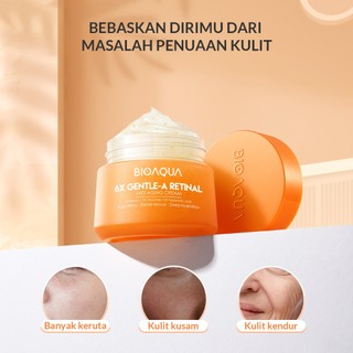 Jual BIOAQUA 6X Gentle-A Retinol Cream Wajah Anti Aging Pelembab Wajah ...