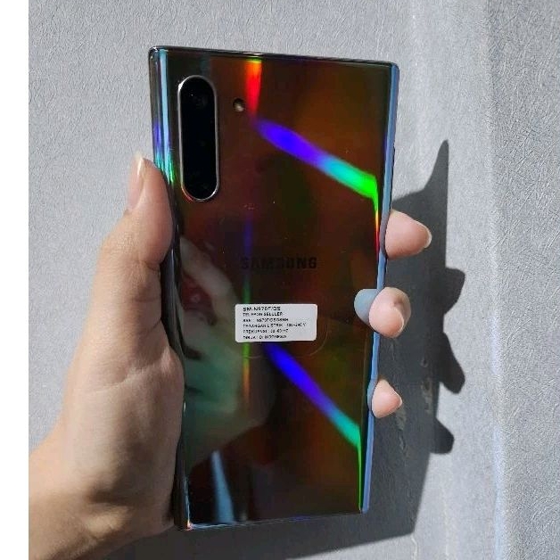 Jual SAMSUNG GALAXY NOTE 10 RAM 8/256GB SEIN SECOND BEKAS FULLSET LENGKAP NO MINUS | Shopee ...