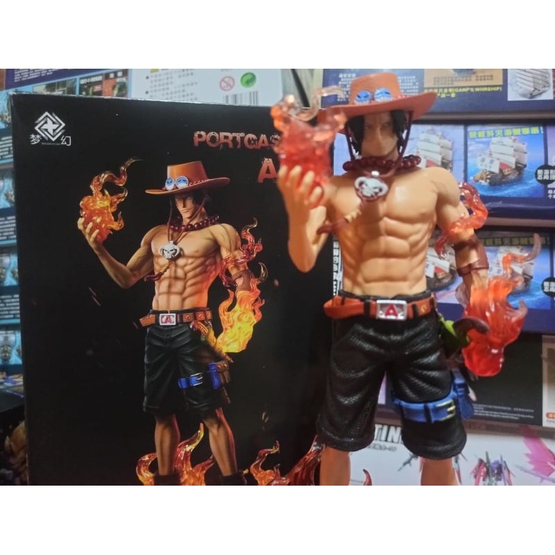 Jual One piece Ace figure Portgas D Ace diorama | Shopee Indonesia