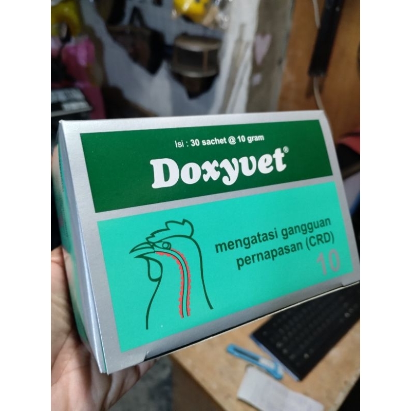 Jual doxyvet kemasan 10gram untuk mengatasi gangguan pernafasan CRD ...
