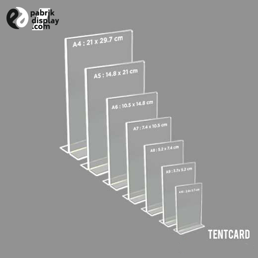Jual Akrilik Display Brosur/ Akrilik standing menu/ display brosur ...