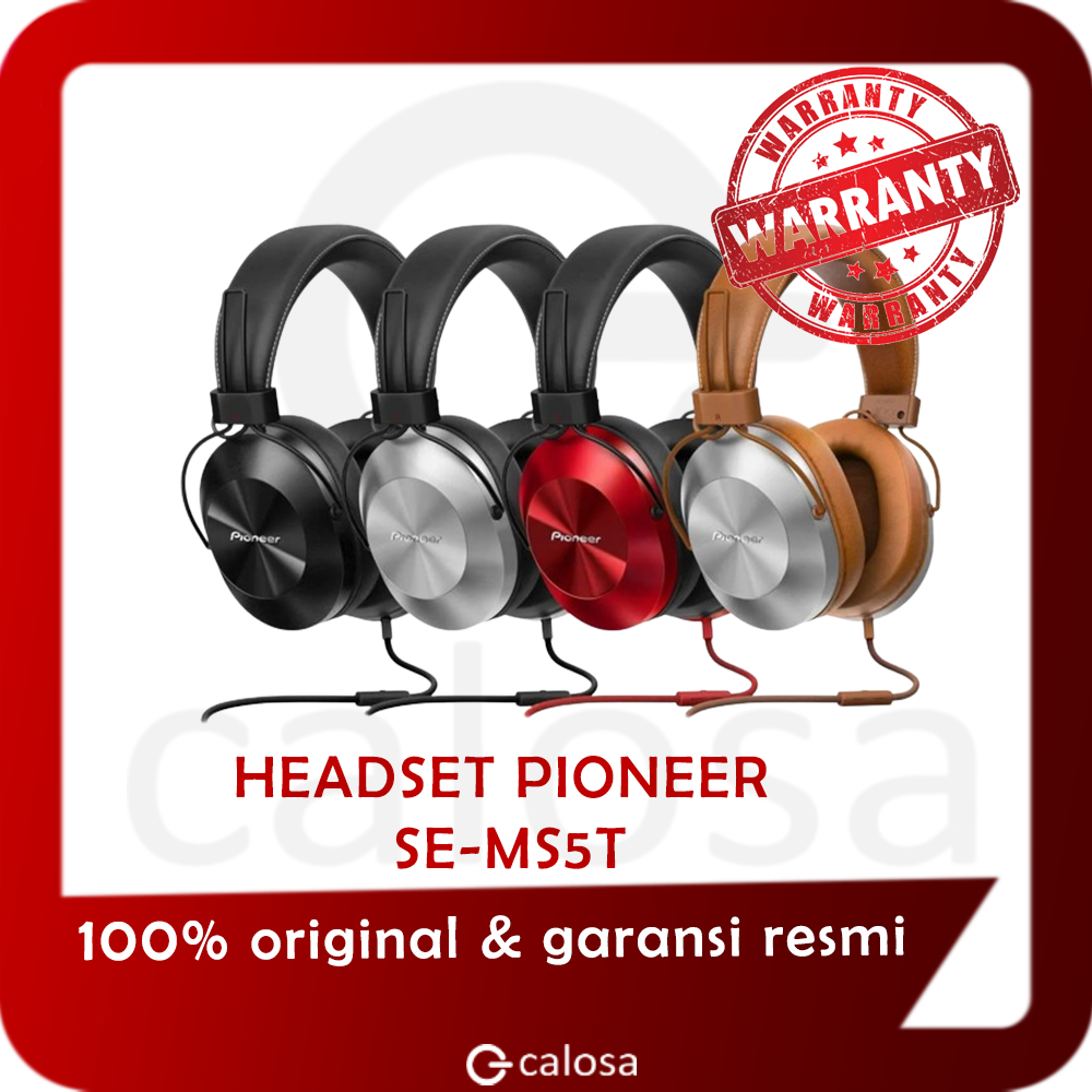 Jual Headphones Pioneer SE MS5T Hi-Res Over Ear Original Bergaransi Resmi | Shopee Indonesia