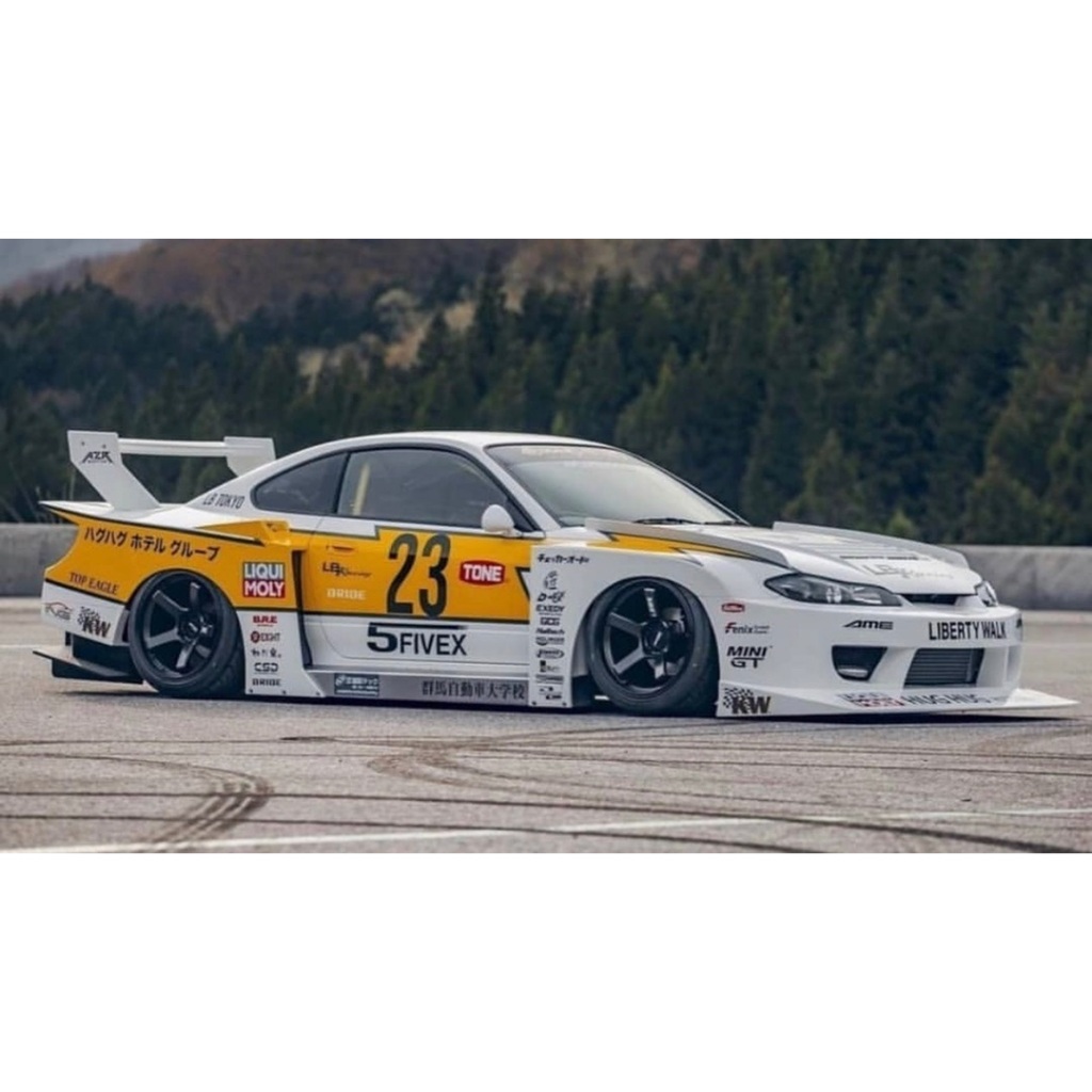 Jual Decal WHITE TONER X125 LBWK NISSAN S15 Silhouette 1/64 DETAIL ...