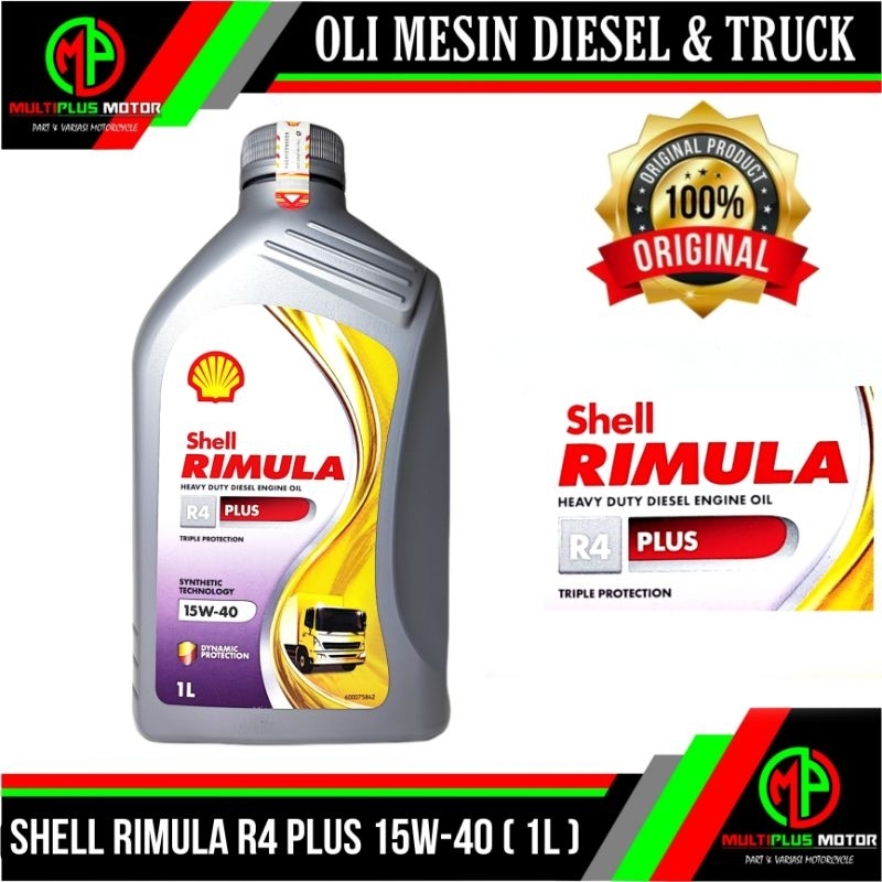 Jual Oli mesin DIESEL Shell RIMULA R4 PLUS X R4X 15W-40 (1L) ORIGINAL ...