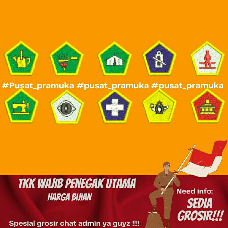Jual Tkk wajib penegak utama (bordir) | Shopee Indonesia