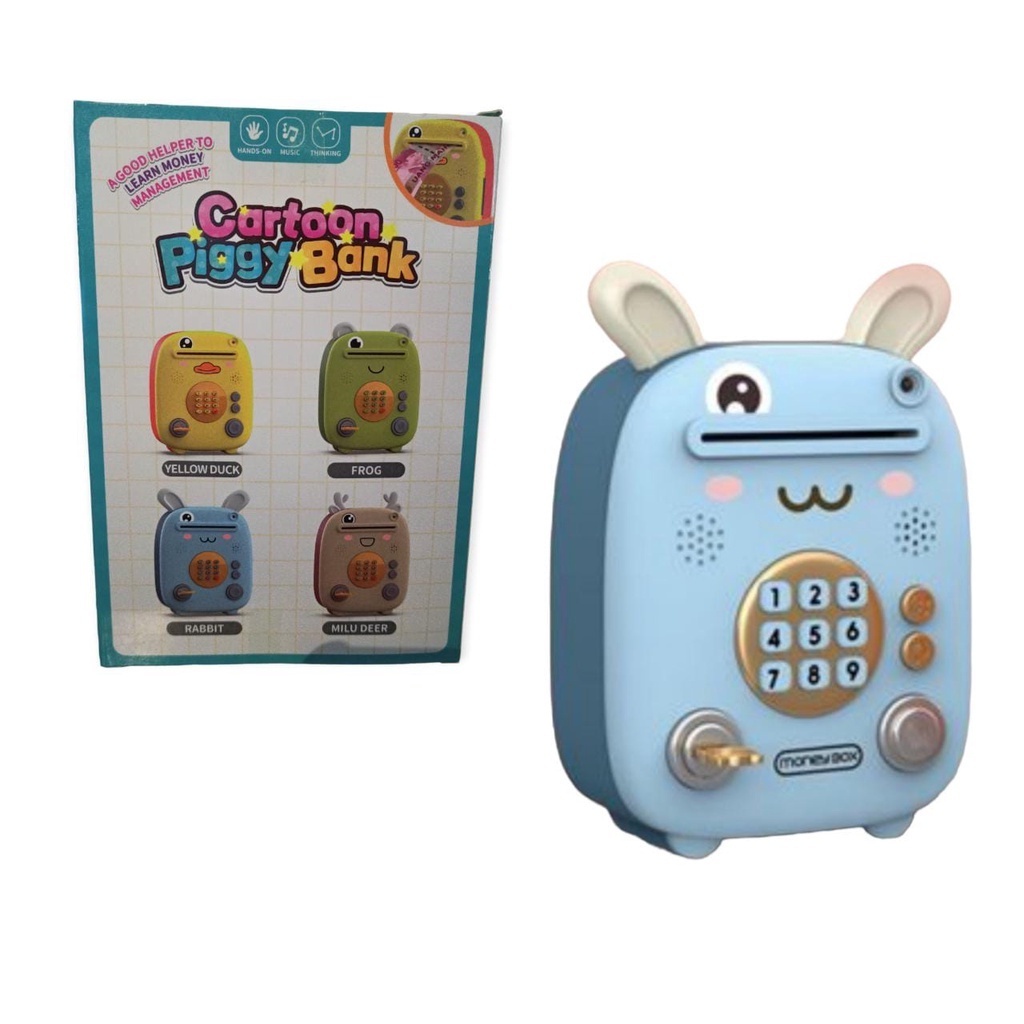 Jual Mainan Anak Edukatif celengan atm musik // Mainan Cartoon piggy ...