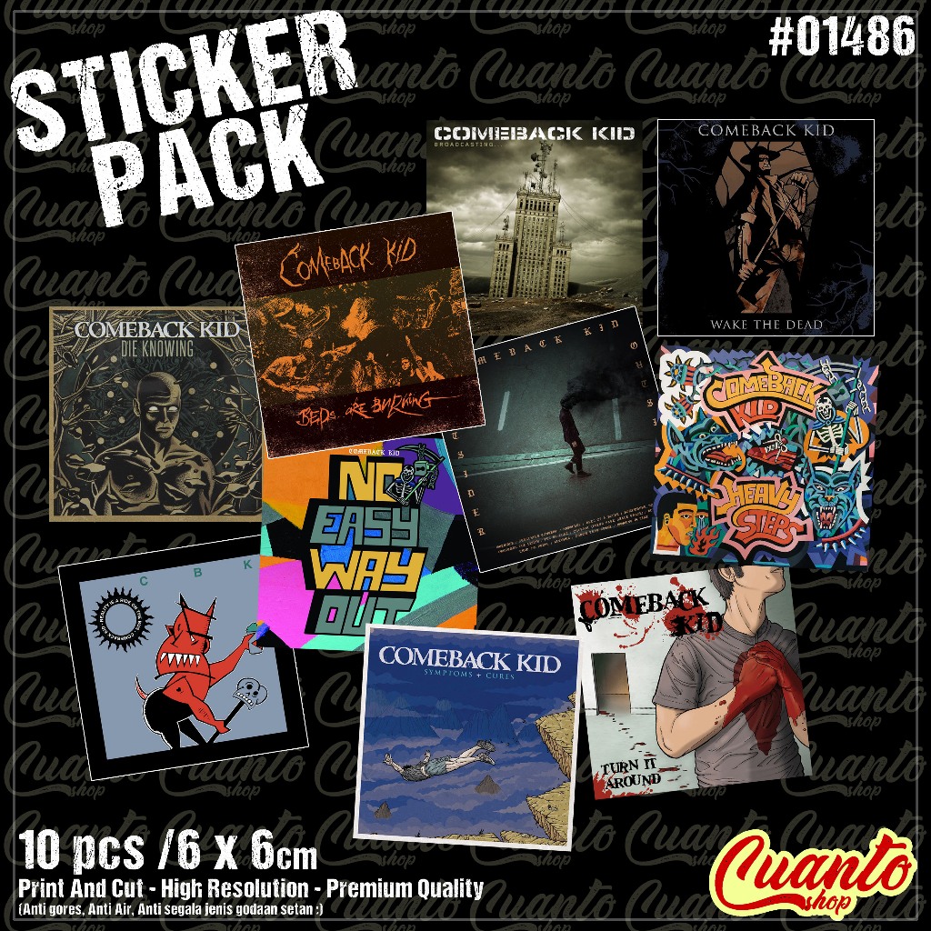Jual Sticker Comeback Kid Album Series Isi 10+ Anti Air Kualitas ...
