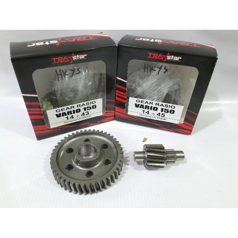 Jual GEAR RASIO GIGI RASIO TRASTAR 14/43 14/45 PCX 125 PCX 150 VARIO ...