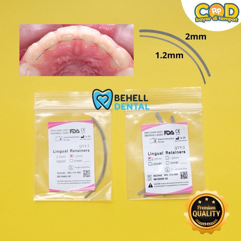 Jual DENTAL LINGUAL RETAINER ORTHO SPLINTING GIGI 1.2MM dan 2MM ...
