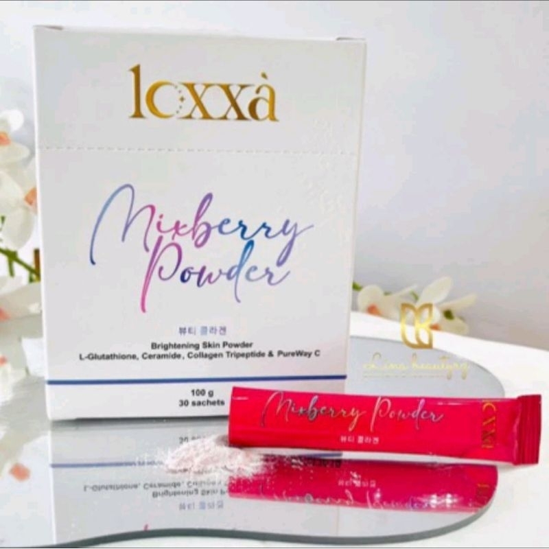 Jual LOXXA MIXBERRY POWDER COLLAGEN BRIGHTENING SKIN | Shopee Indonesia