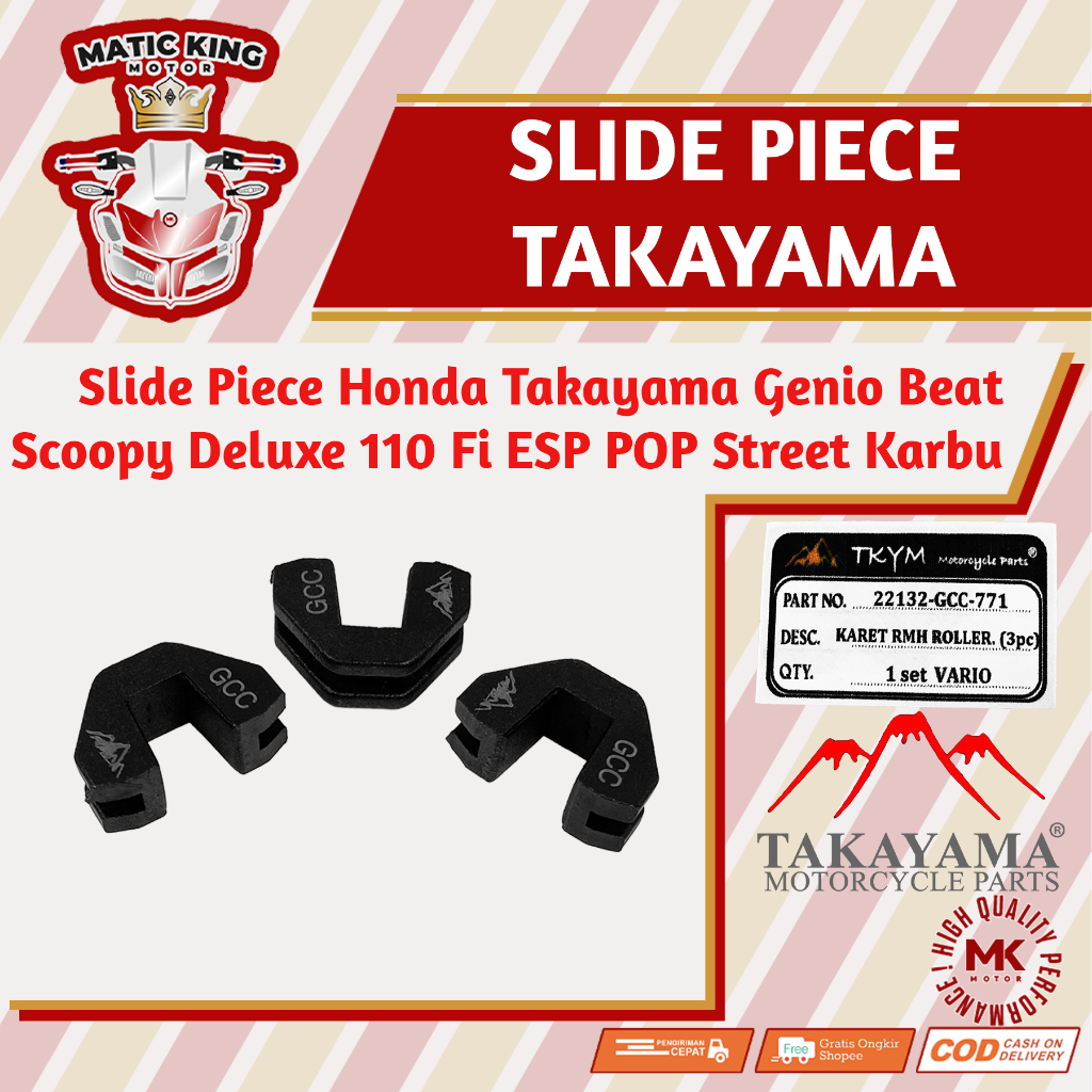 Jual Slider Slide Piece Beat Scoopy Vario Genio Deluxe Spacy 110 Karbu ...