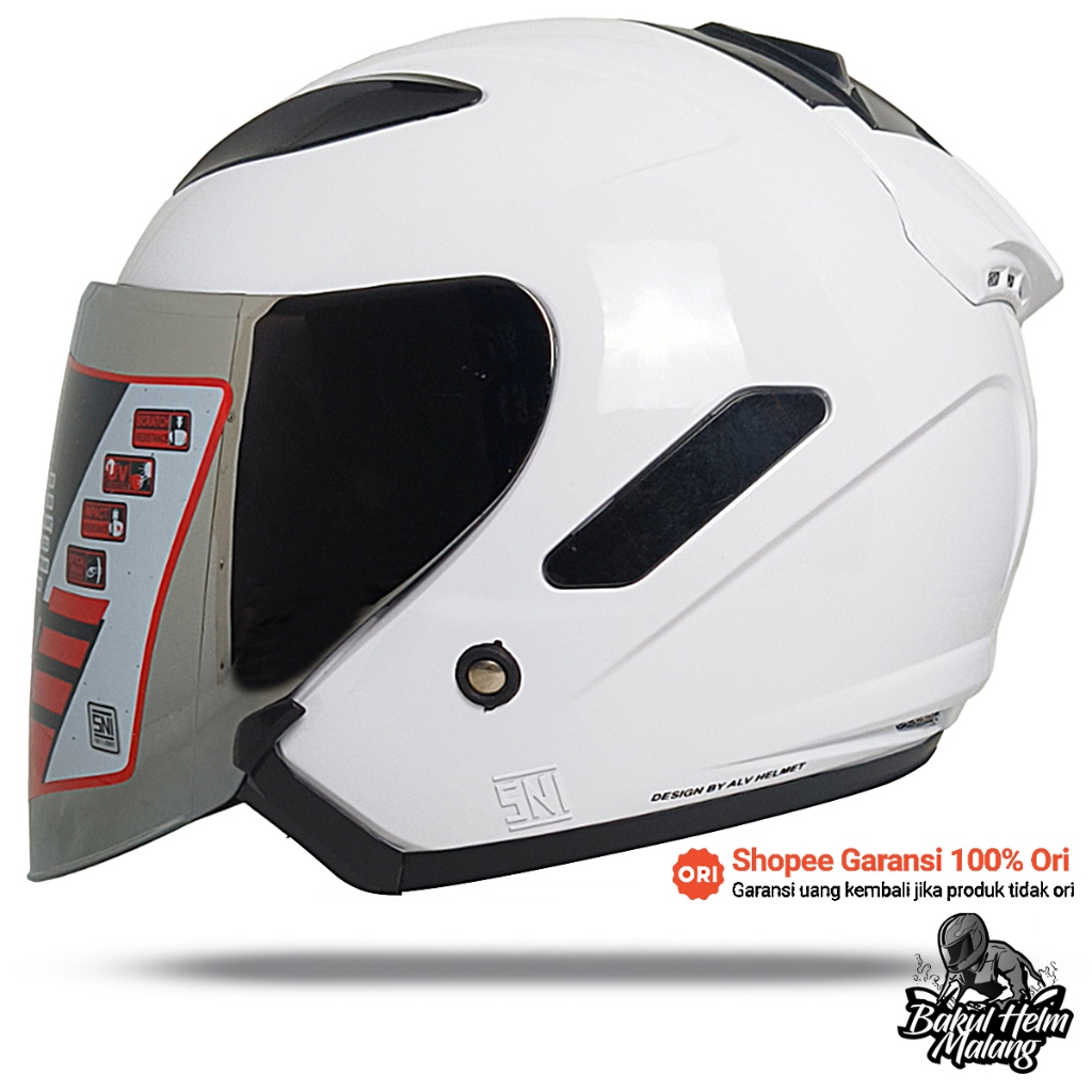 Jual Helm ALV Galaxy Centro Solid Paket Ganteng Free Spoiler - Helm ...