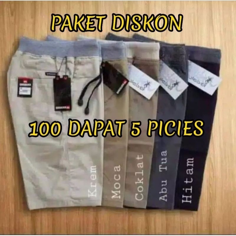 Jual CELANA PENDEK CHINOS PRIA DEWASA 100RB DAPAT 5PCS | Shopee Indonesia