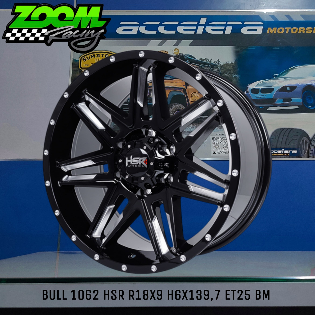 Jual Velg Racing Land Cruiser Velg Mobil HSR BULL R18x9 Et25 Pcd 6x139 ...