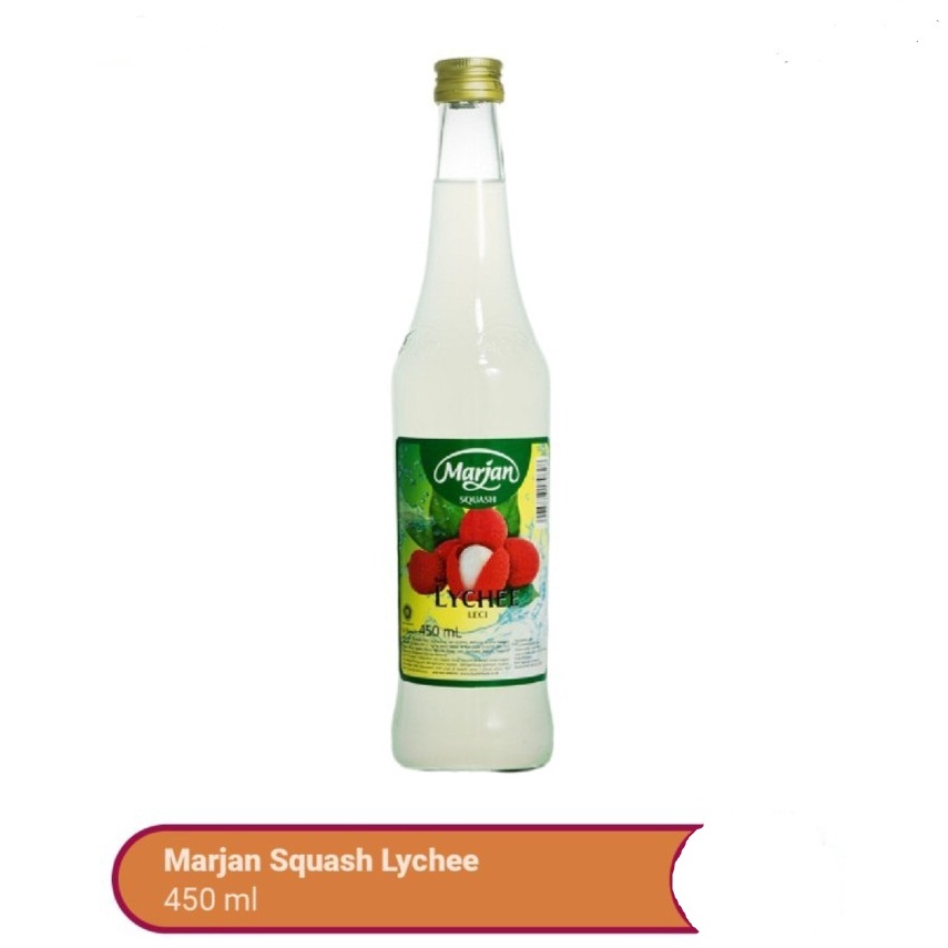 Jual D!skon SIRUP LECI MARJAN SQUASH 450ML LYCHEE SYRUP Barang Original ...