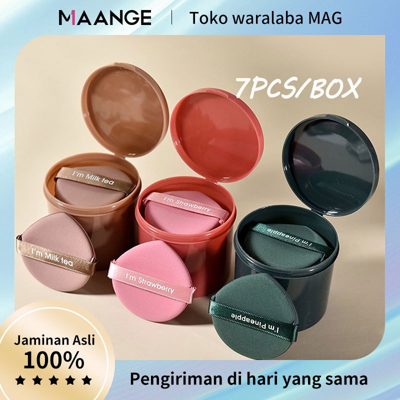 Jual MAANGE Spons Make Up Set 7 in 1 / Box Beauty Blender Foundation ...