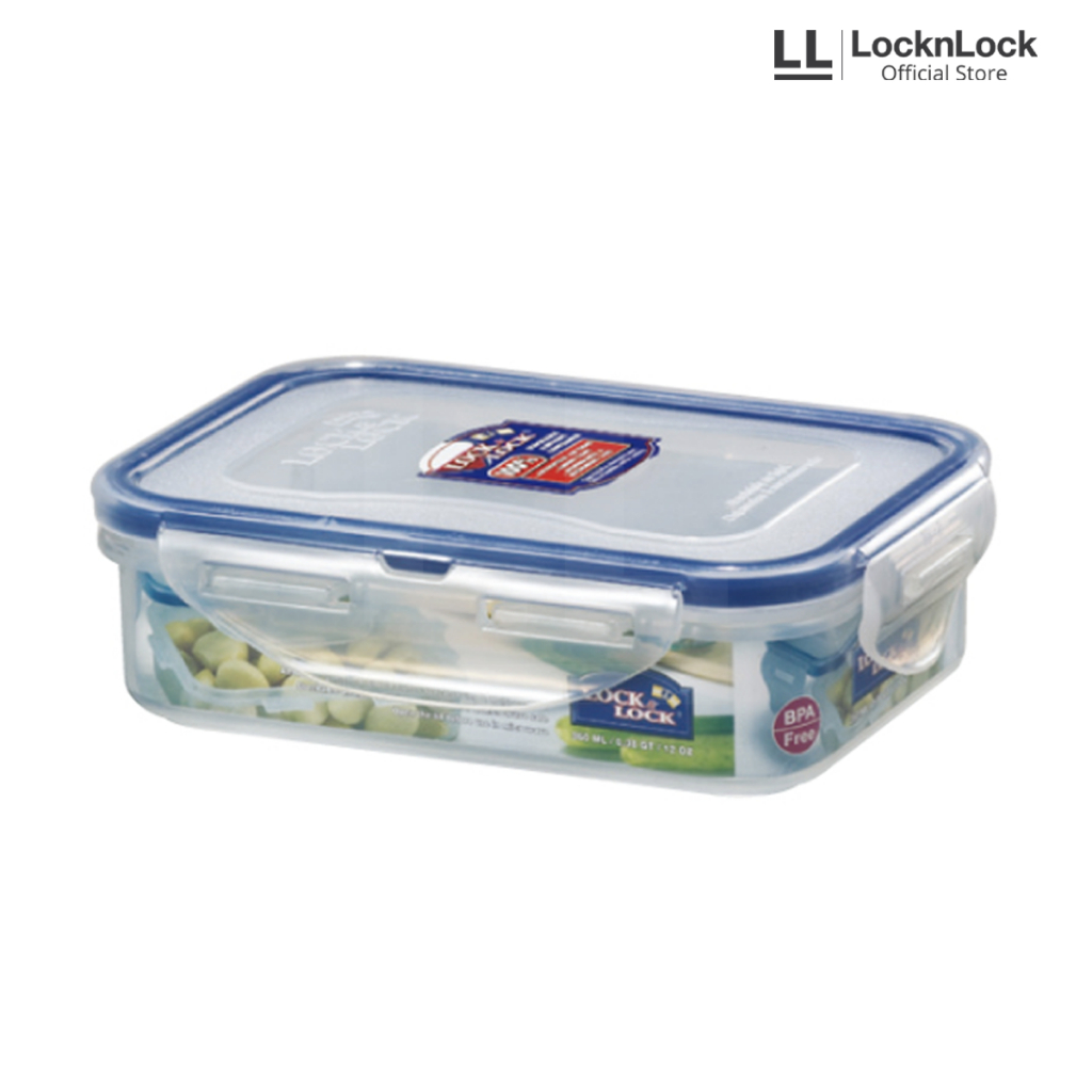 Jual LocknLock Classic Kotak Makan Rectangular Short 360ml - HPL810 | Shopee Indonesia