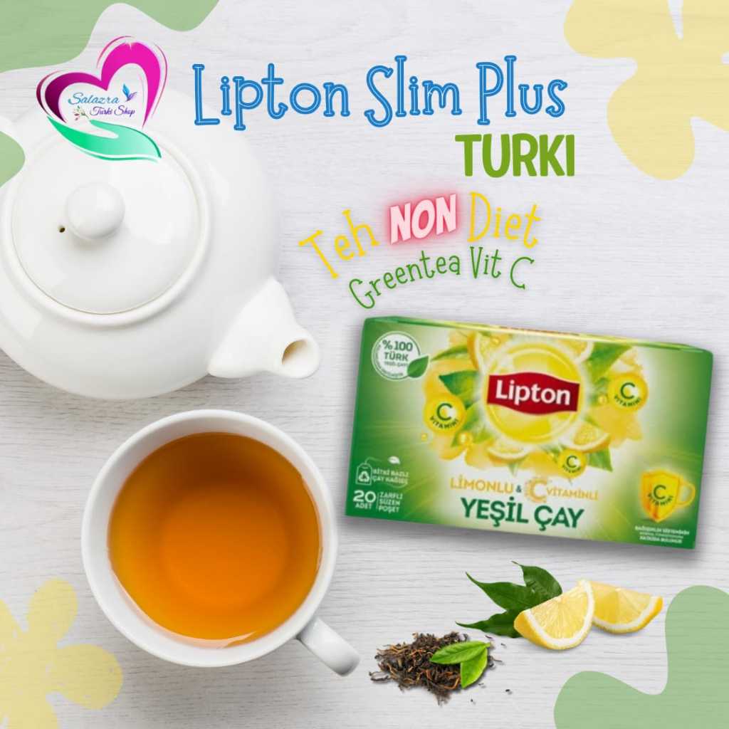 Jual LIPTON SLIM PLUS TURKI ORI Slimming Tea Turki | Teh Diet Lipton ...