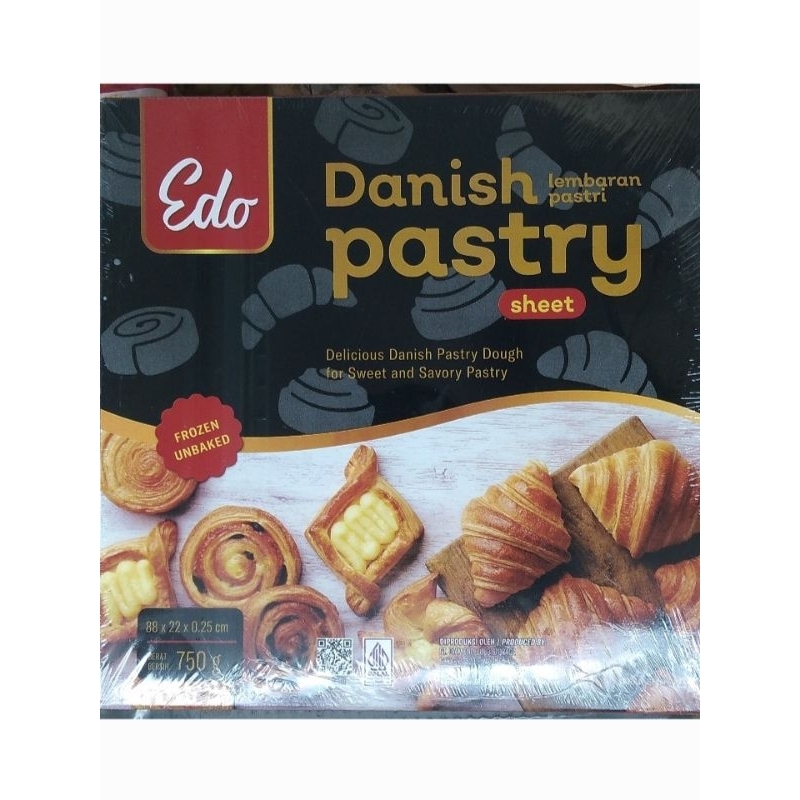 Jual Edo Danish Pastry Sheet ( Kulit Pastry Untuk Cromboloni ) | Berat ...