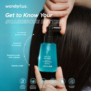 Jual Wonderlux Set The Oil Free! Sensitive Scalp Care Serum Hair Serum ...