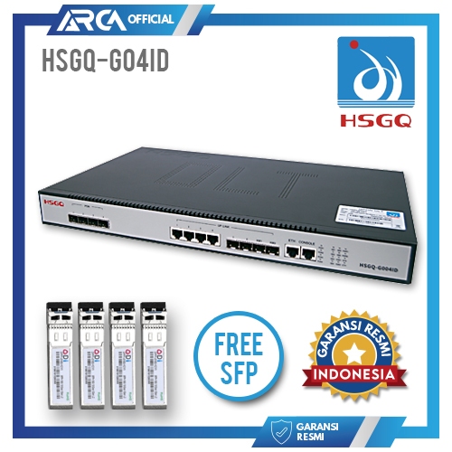 Jual OLT HSGQ GPON G04ID 4*Fixed GPON Port 2*10GE SFP+ AC+DC FREE SFP ...
