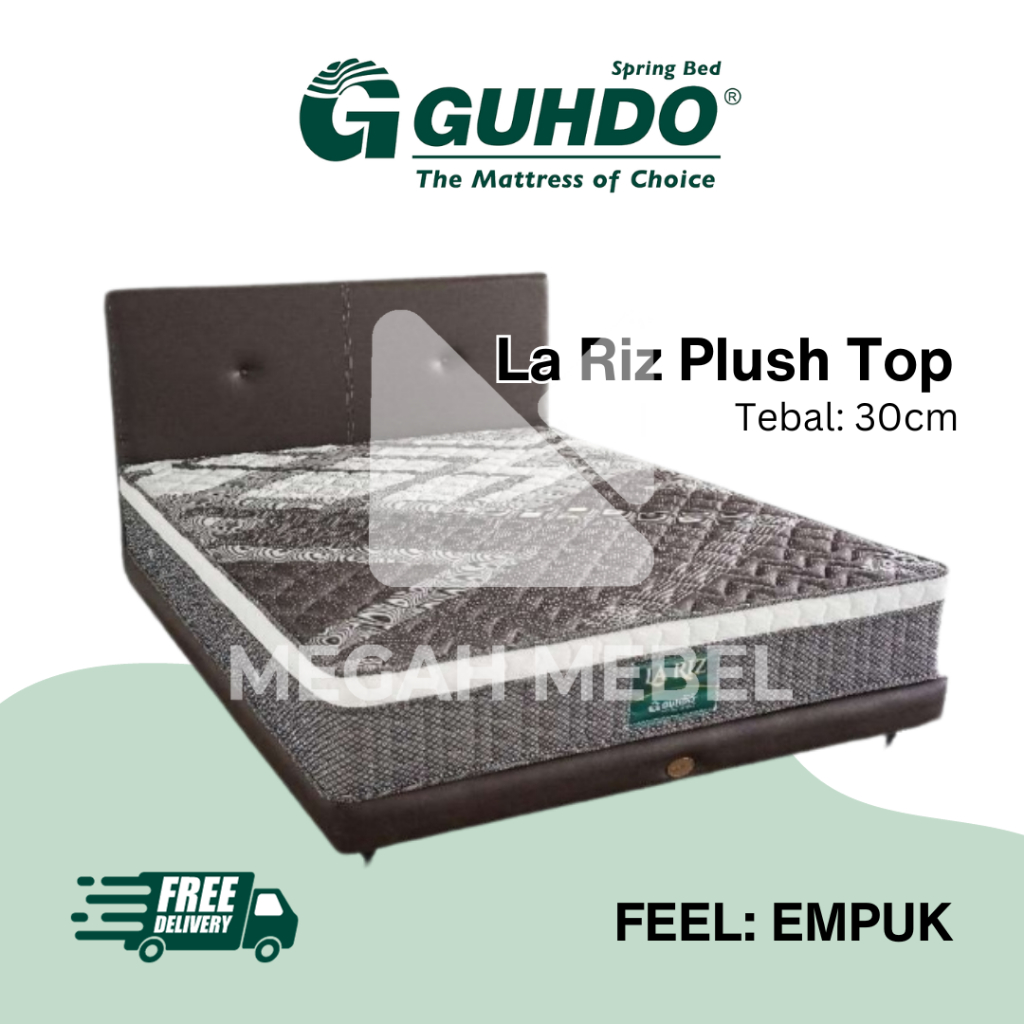 Jual Springbed Guhdo Tipe La Riz Plush Top Kasur Saja Full Set | Shopee Indonesia