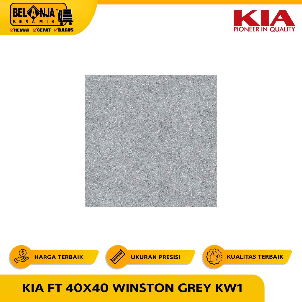 Jual Kia Ft 40X40 Winston Grey Kw1 | Shopee Indonesia