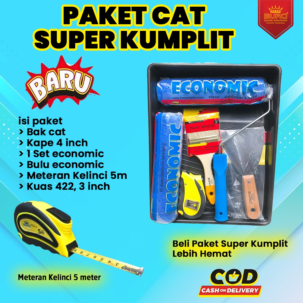 Jual Paket Alat Cat Tembok pertukangan untuk cat dinding Super murah ...