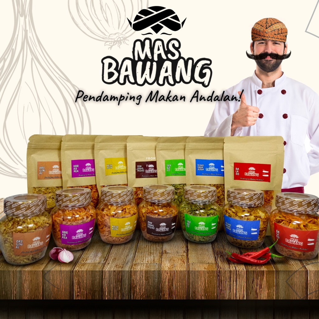 Jual BAWANG GORENG ANEKA MACAM-MACAM RASA BY MAS BAWANG | Shopee Indonesia