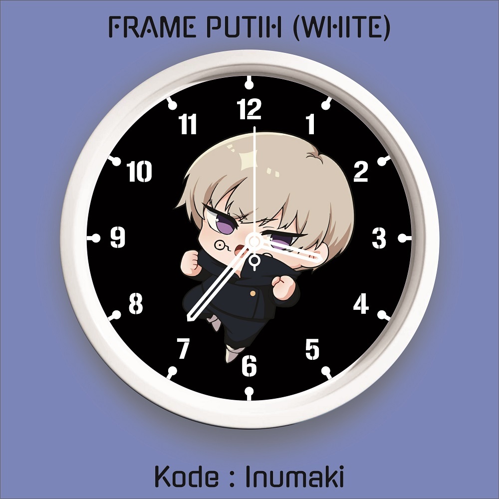Jual Jam Dinding jujutsu kaisen, Gojo satoru , Inumaki (Bahan Kaca Mohon tambahkan Bublewrap ...