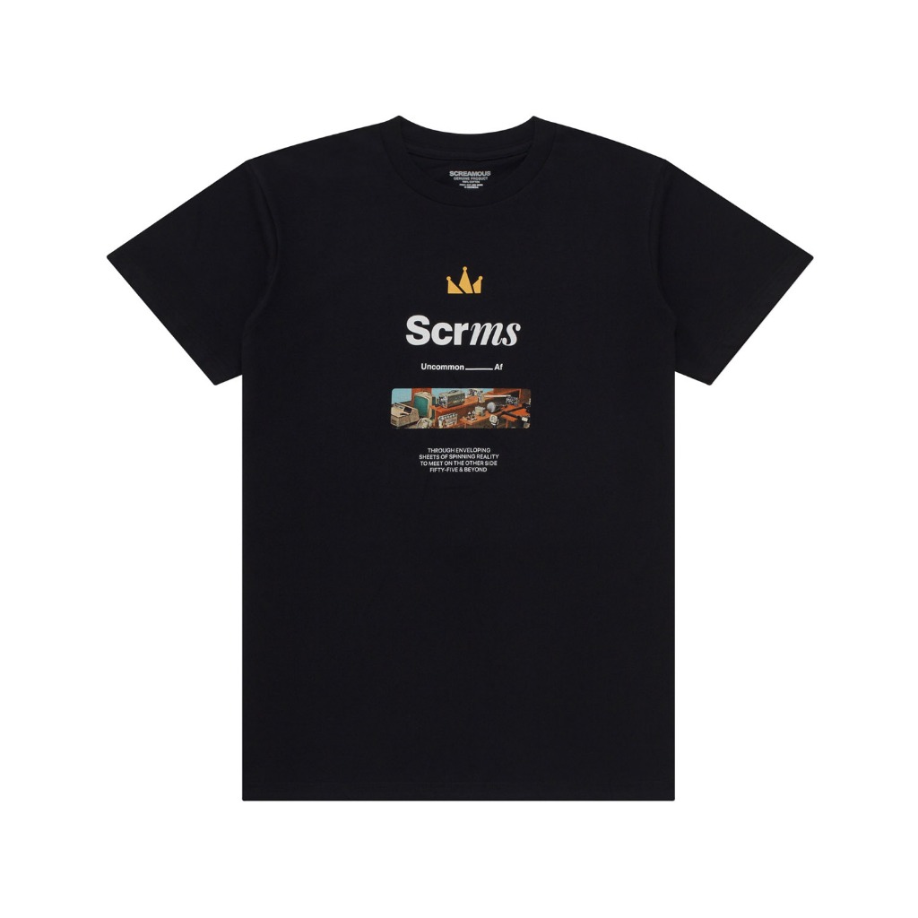 Jual Screamous Kaos T-Shirt RETRO MEDIA BLACK | Shopee Indonesia