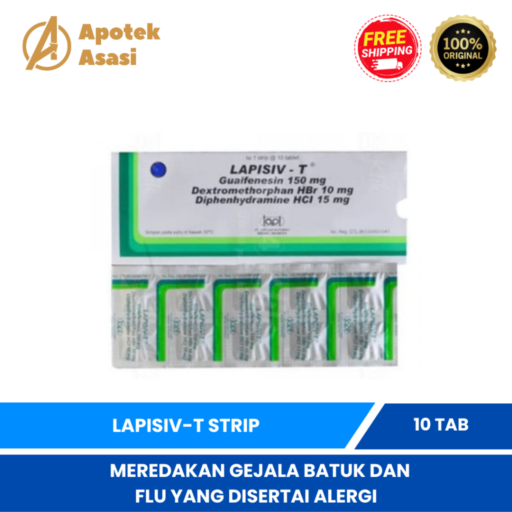 Jual LAPISIV-T Strip Isi 10 Tablet | Shopee Indonesia