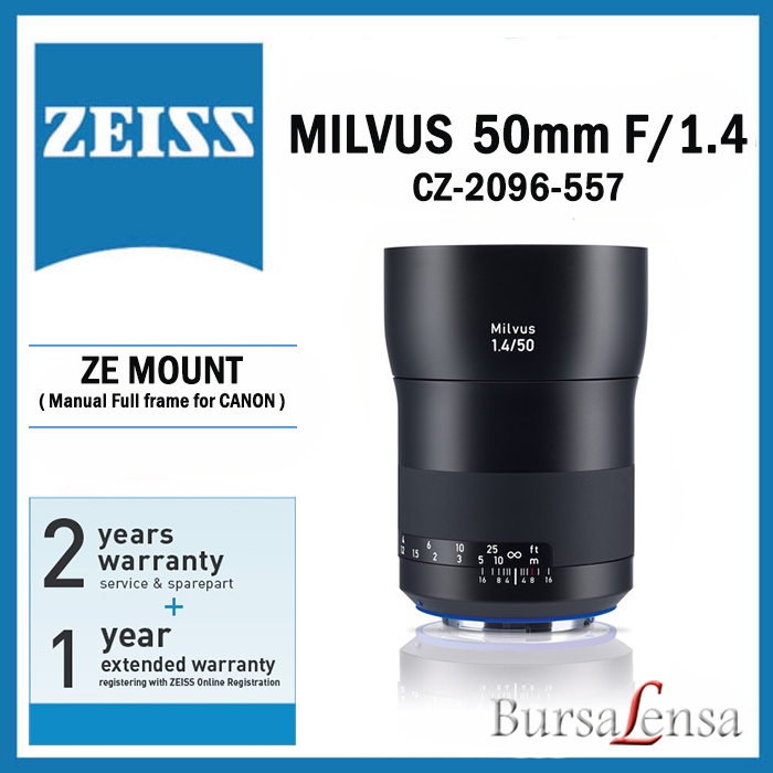 Jual Carl Zeiss Milvus 50mm F/1.4 | Shopee Indonesia