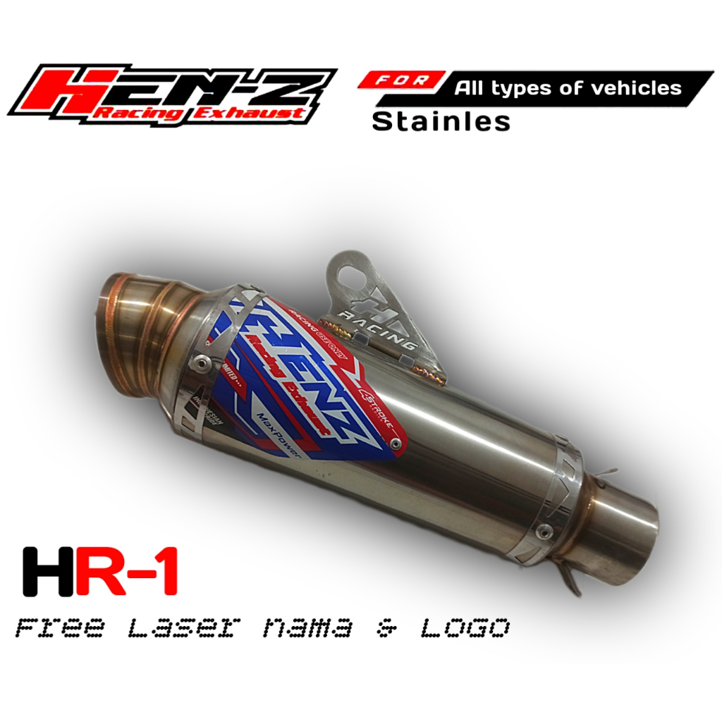 Jual Silencer knalpot HR-1 & HR-2 Hen-z Racing Exhaust | Shopee Indonesia