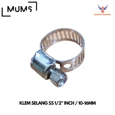 Jual 5 Pcs Klem Selang Air Gas Hose Clamp Ring Besi Stainless 1/2" Inch ...