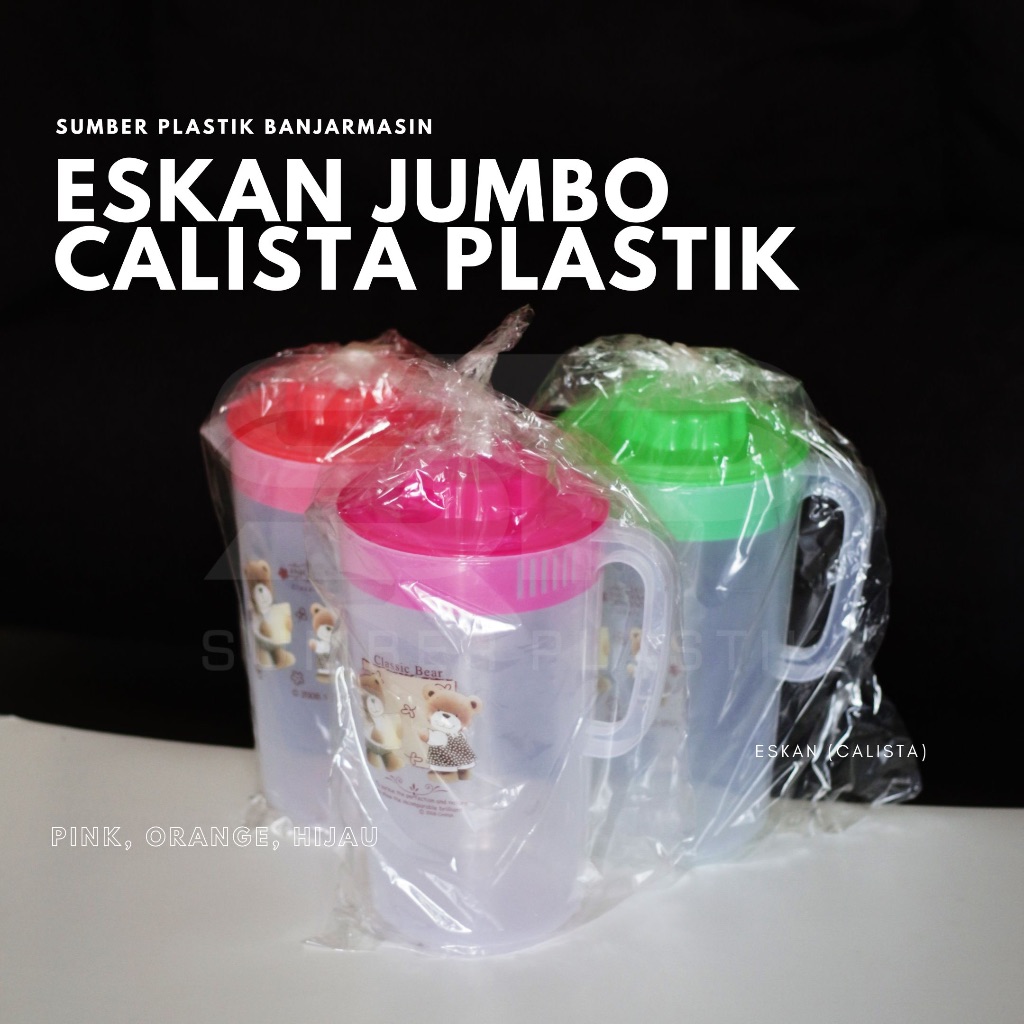 Jual Eskan Calista Jumbo Water Jug Besar Teko Air Plastik Warna (Satuan) | Shopee Indonesia