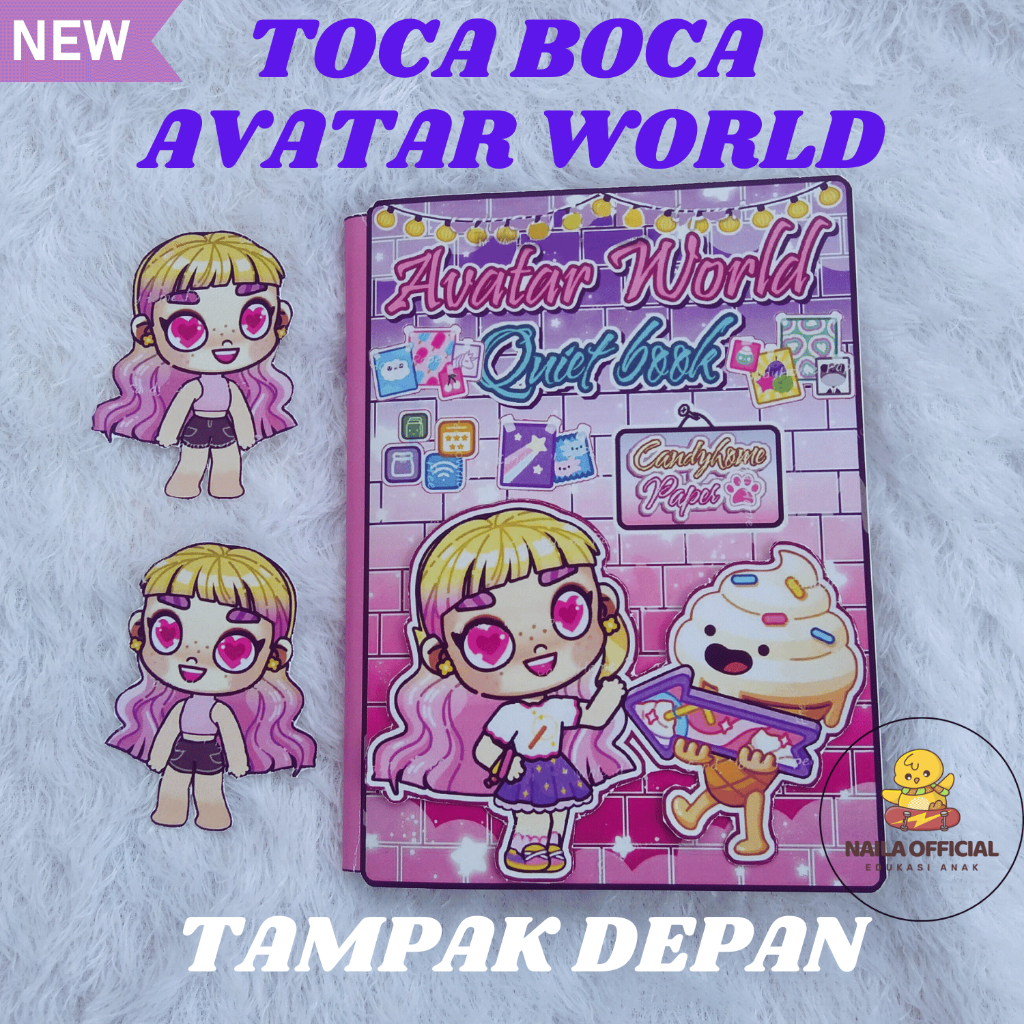 Jual Toca boca Avatar Paper Doll Mainan Edukasi Anak Bongkar Pasang ...